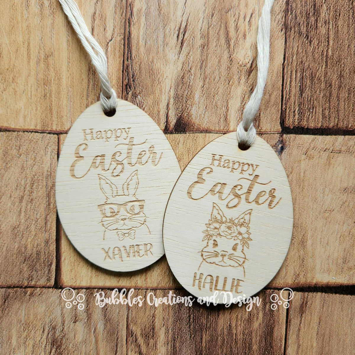 Happy Easter Name Tags – Bubbles Creations and Design