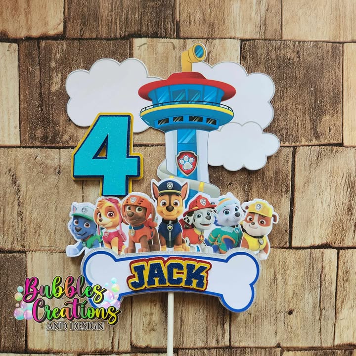 Paw Patrol - 3D Layered Cake Topper – Bubbles Creations and Design
