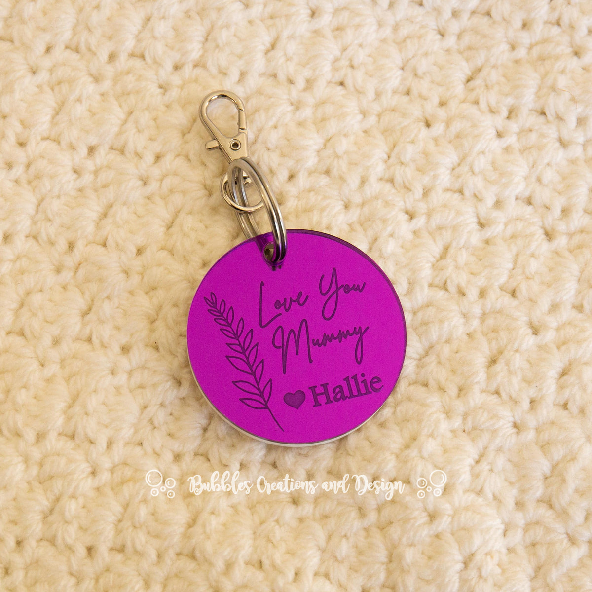 Acrylic Keyring – Bubbles Creations and Design