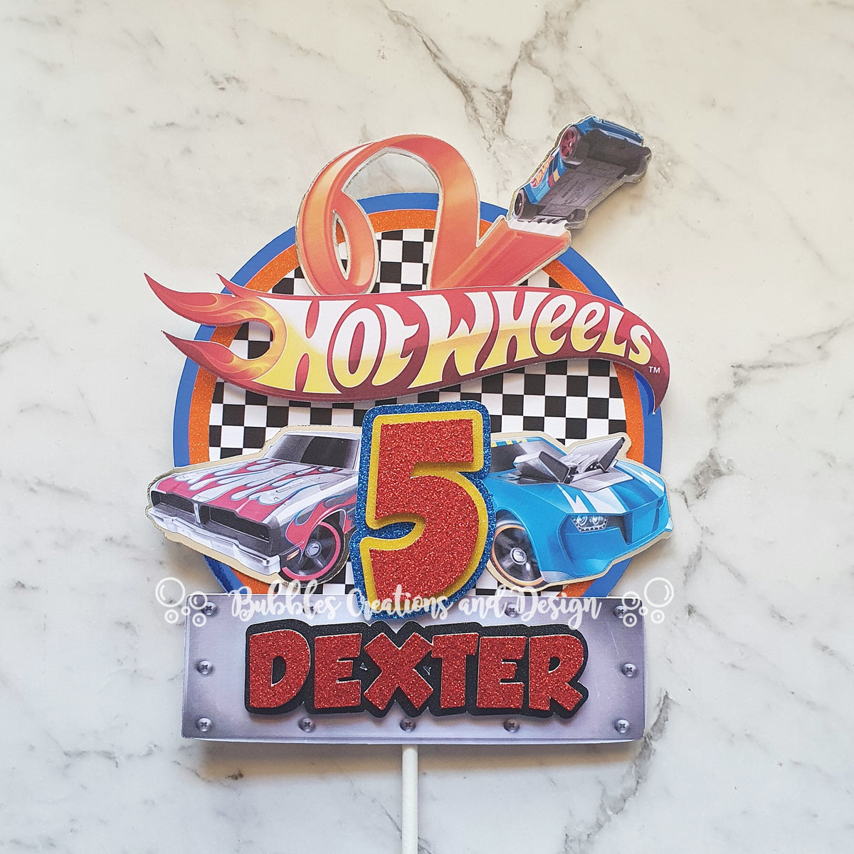 Hotwheels - 3D Layered Cake Topper – Bubbles Creations and Design