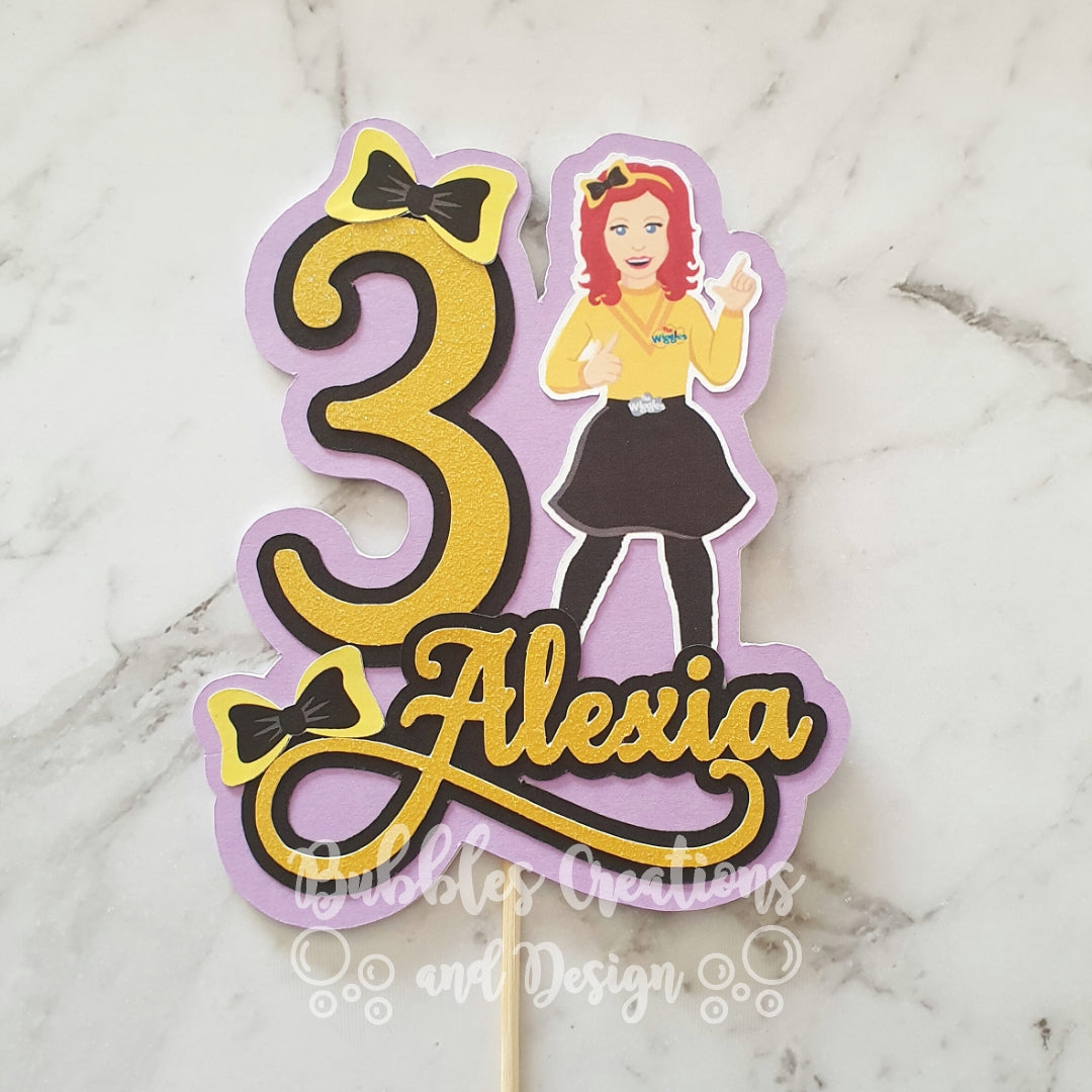 Emma Wiggle - Cake Topper – Bubbles Creations and Design