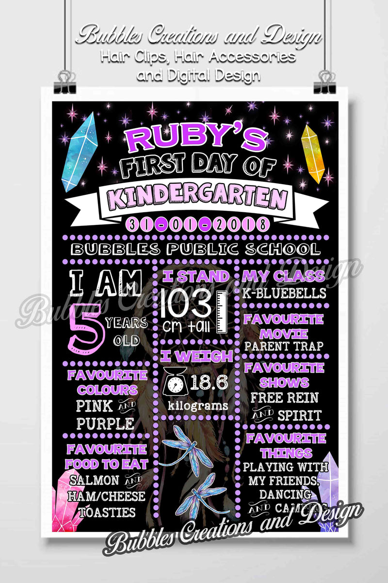 Crystals - First Day Of School Design – Bubbles Creations and Design